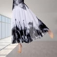 Aellinatey Artistic Watercolor Print Ballet Skirt Elastic Waist ...