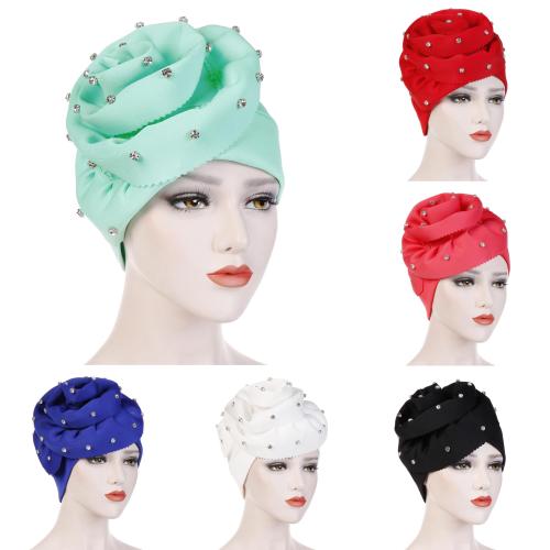 LINASHI Women Bonnet Flower Turban Cap Head Wrap Knot Pre-Tied Bonnet ...