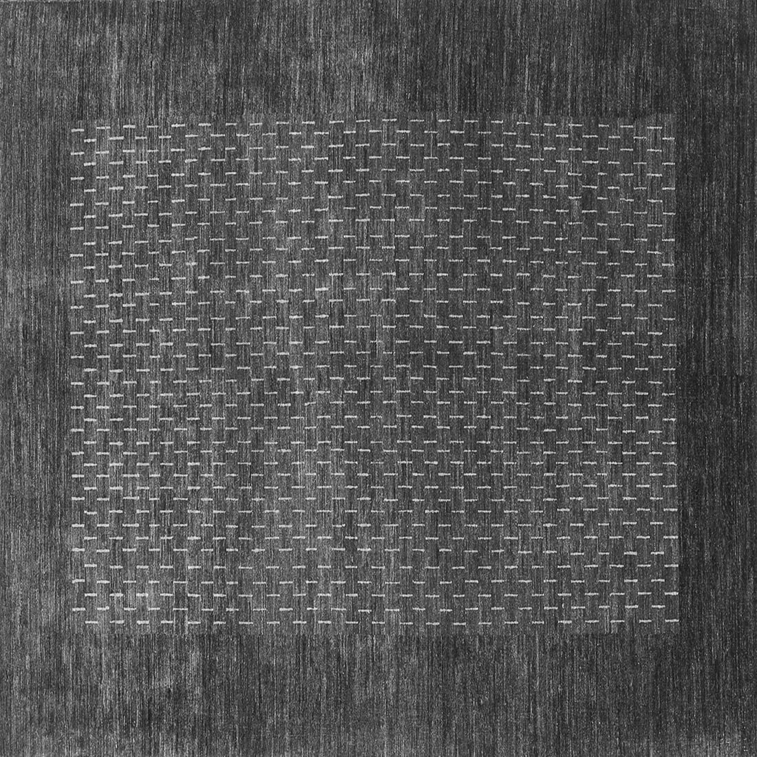Ahgly Company Indoor Square Abstract Gray Contemporary Area Rugs, 4 ...