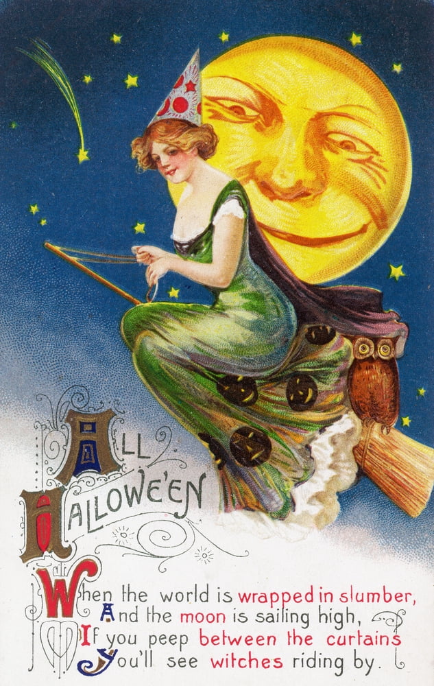Vintage Halloween Moon