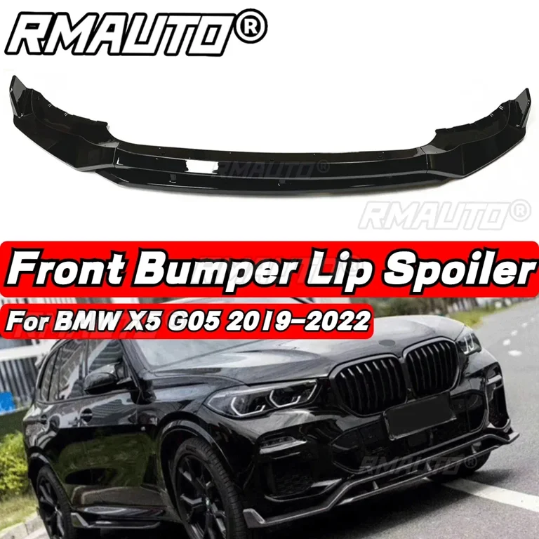 X5 G05 Lip Carbon Fiber Car Front Bumper Lip Splitter Bumper Guard Protector Body Styling Kit For BMW X5 G05 2019 2022 Body Kit