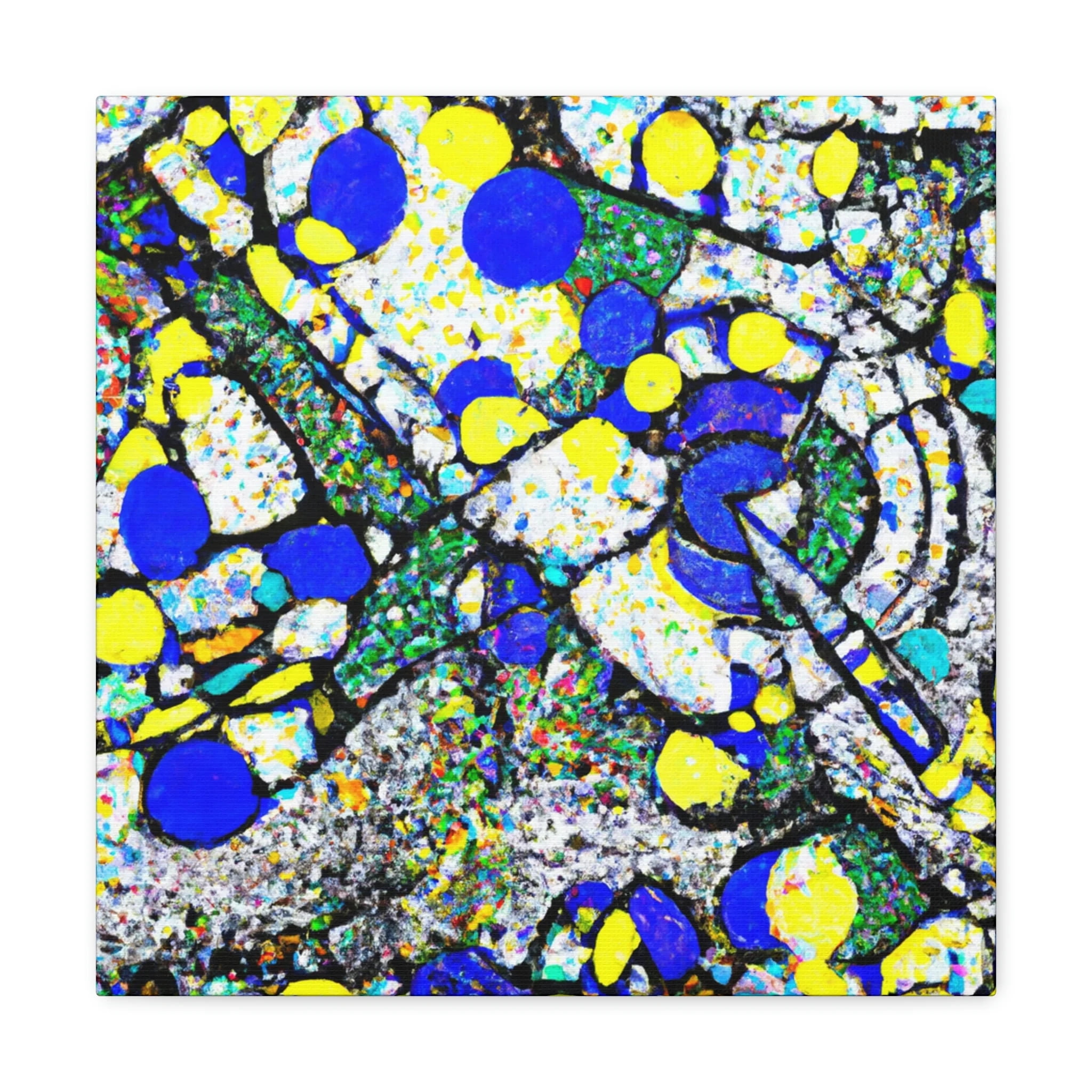 Abstract Expressionist Pointillism - Canvas - Walmart.com