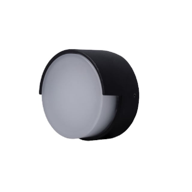 Arbotante Redondo Pared Interior Exterior Negro LED60 Maxxi Maxxi MX ...