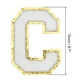 Chenille Letters C Patches 4-1/2 Inch Iron on Letters C Patches Golden ...