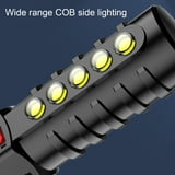 mtvxesu Flashlight, USB Strong Light Charging Flashlight Side Light ...