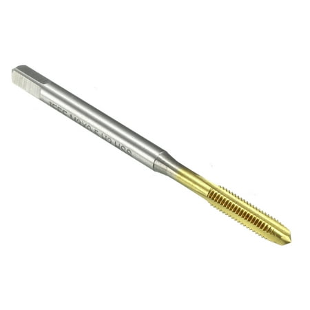 Metric Taps M3 x 0.5mm Pitch 3 Flutes H2 Thread Plug Tap HSS Ti-coated ...