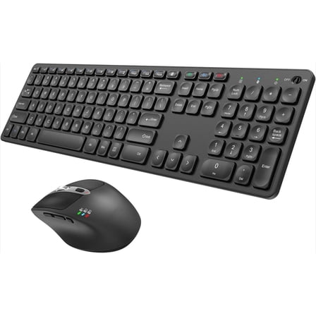 Gyration Wireless Air Mouse GO Plus with Full Sized Wireless Keyboard ...
