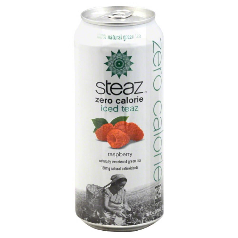 Steaz Raspberry Zero Calorie Green Tea, 16 Fo (Pack of 12) - Walmart.com