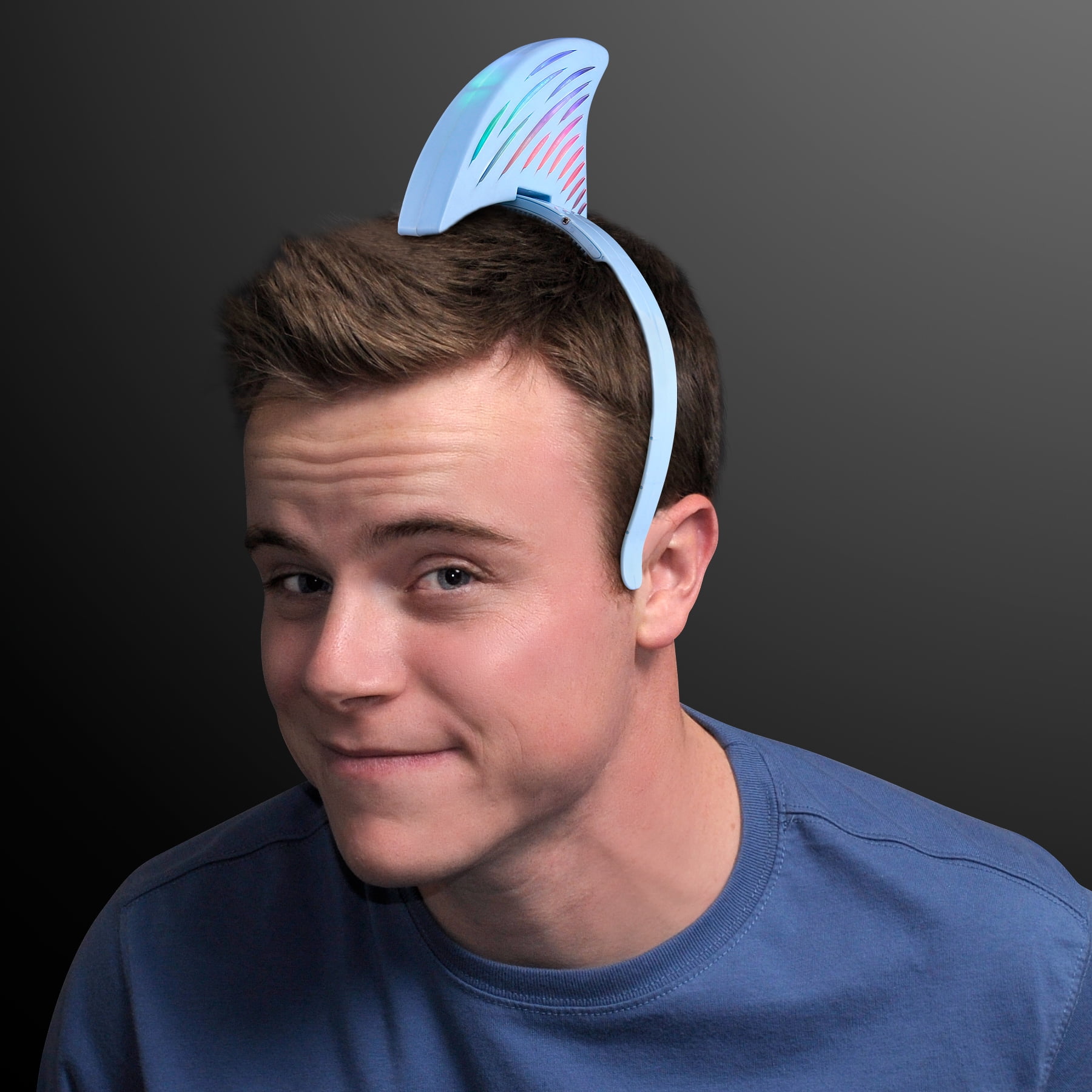 FlashingBlinkyLights Light Up LED Shark Fin Headband - Walmart.com
