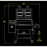 Pit Boss Platinum Lockhart Wi-Fi and Bluetooth Enabled Digital Double ...