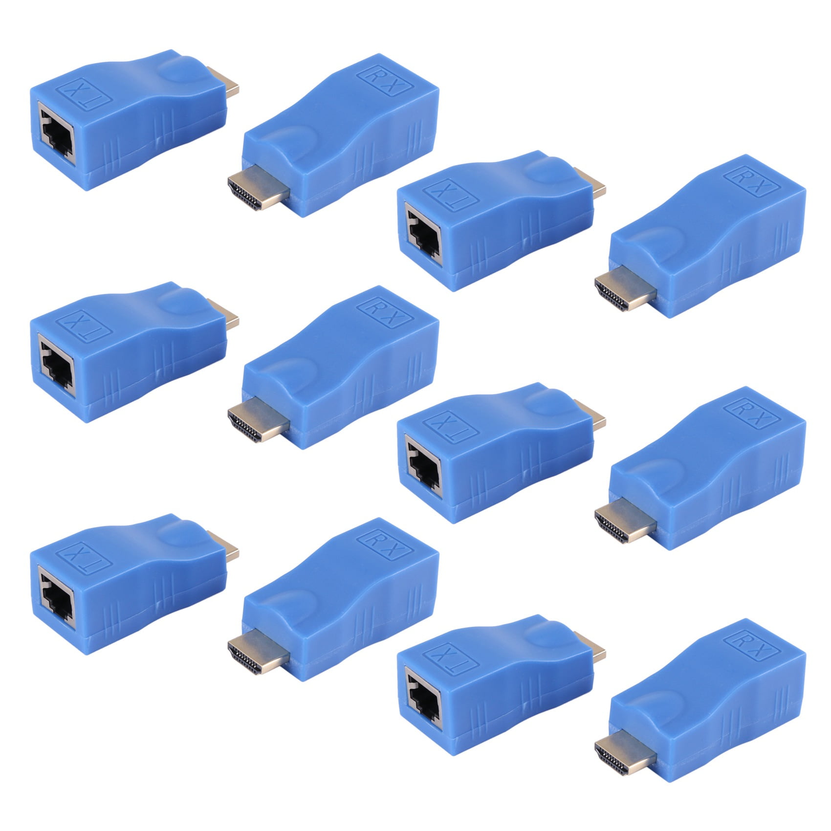 6X Extender Una Rj45 Lan Network Extension Transmitter Receptor Tx Rx ...