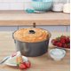Chicago Metallic Professional 2-piece 9.5-inch Angel Food Cake Pan with ...
