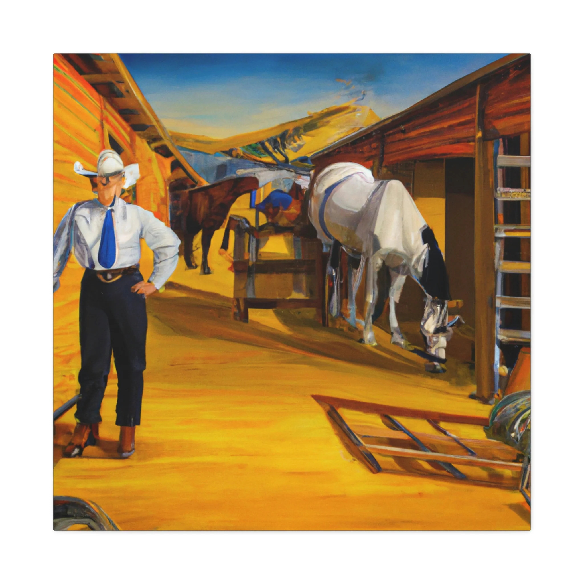 Cattle Ranch Oasis - Canvas - Walmart.com