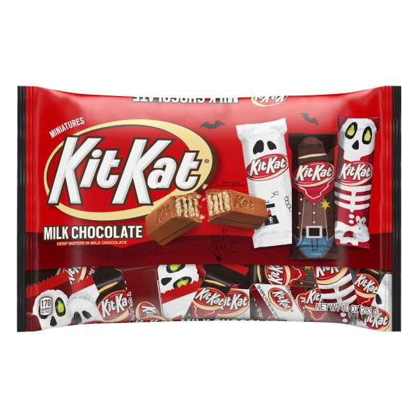 KIT KAT Miniatures Milk Chocolate Wafer Candy Bars, Halloween, 10 oz ...