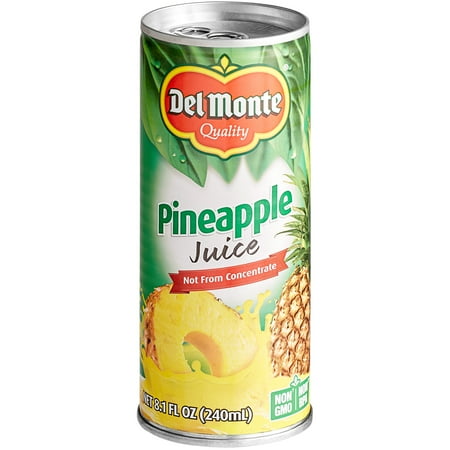 Del Monte 8.1 fl. oz. 100% Pineapple Juice - 12/Case - Walmart.ca