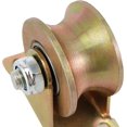 4 PCS 2 Inch 660 LB 45# Steel U Groove Wheel Pulley, Sliding Gate ...