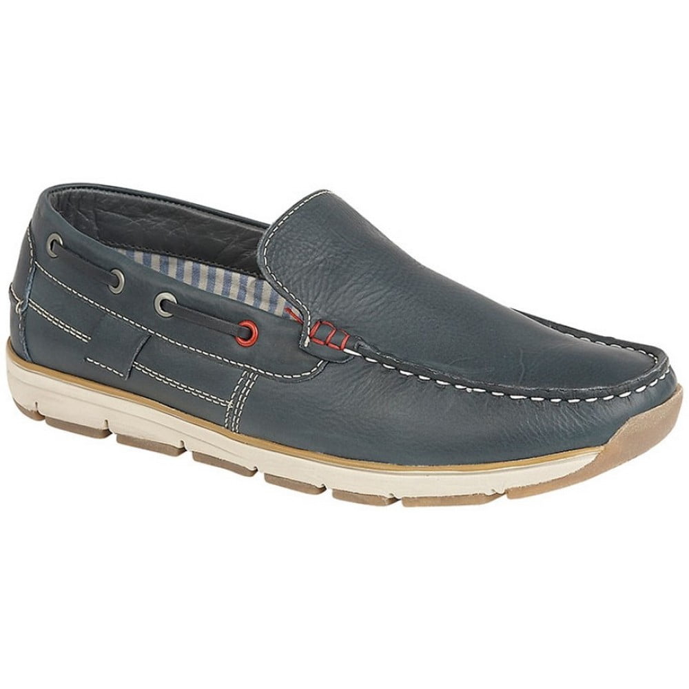 Roamers Superlight Mens 3 Eye Apron Tab Moccasin Leisure Shoes Boat ...