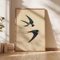 Affixzi Classic Vintage Bird Wall Art Print, Flying Artwork Decor, Home ...