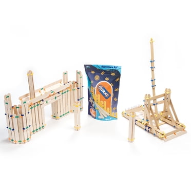 Schylling Makit Kids Wooden Building Set, 70pcs Creative Woodworking ...