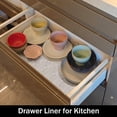 Beige Leaf Shelf Drawer Liner for Kitchen Cabinets 16IN x 10FT Non ...
