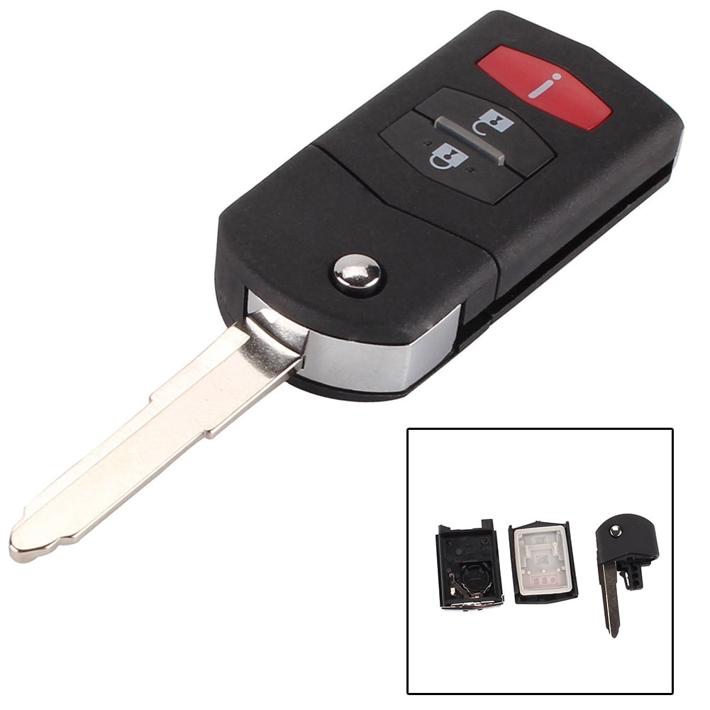 Essen 3 Button Remote Key Fob Shell for Mazda 3 5 6 MX-5 Miata CX-7 CX ...