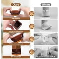 16Pcs Square Chair Leg Floor Protectors with Thickened Felt Pads ...