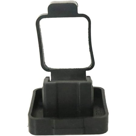 Black Trailer Hitch Tube Cover 2 inch Rubber Hitch Tube Cover Plug Cap ...