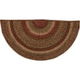 VHC Brands Cider Mill Jute Oval Primitive Area Rug, Cotton Braided ...