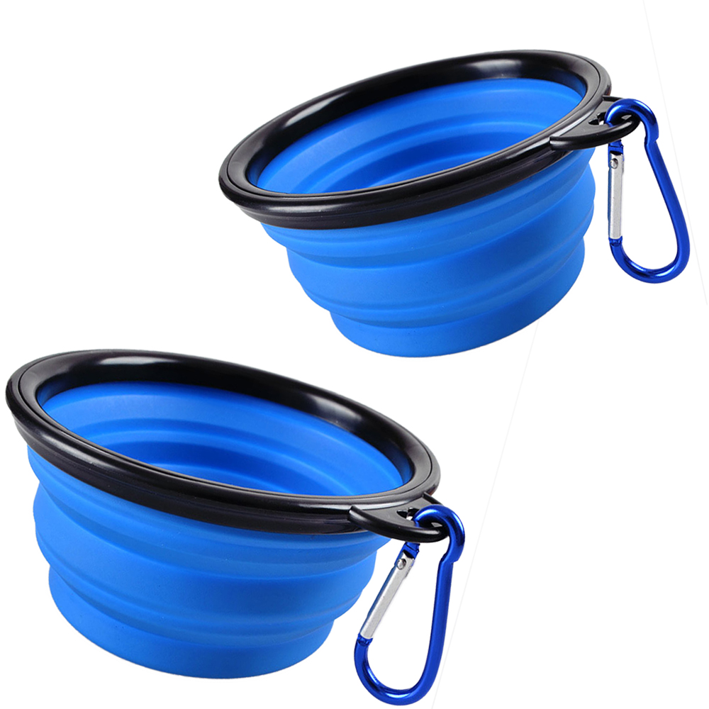 KIQ Pet Bowl for Cats Dogs Pets Silicone Food/Water Feeding Bowls Pop ...