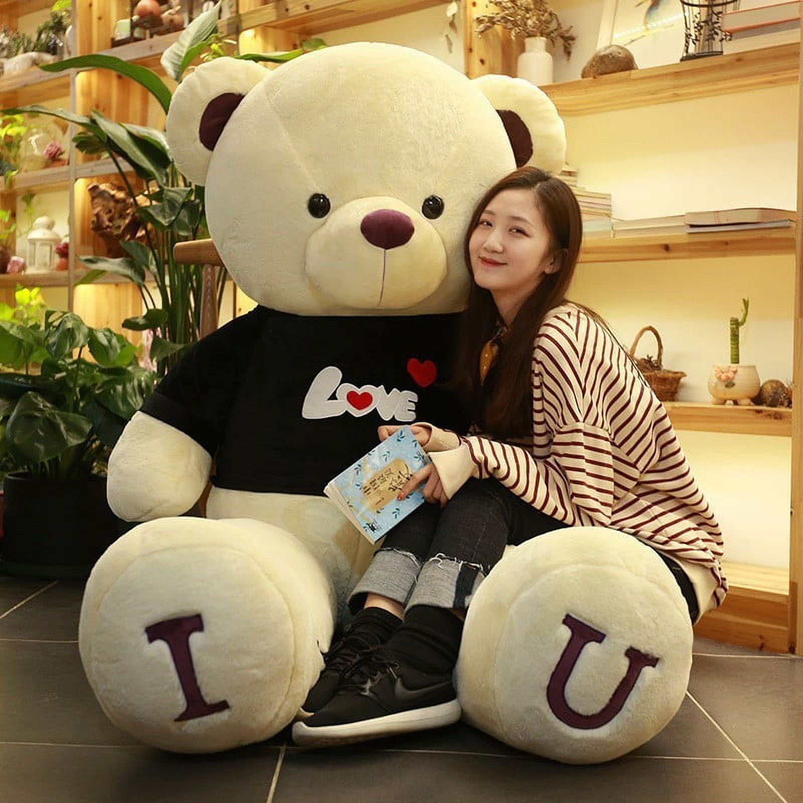 Click here for Dengle 100cm Plush Toy Teddy Bear Giant T Shirt So... prices