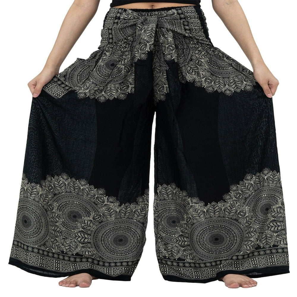 Click here for Generic Women Boho Beach Pants Female High Waist C... prices