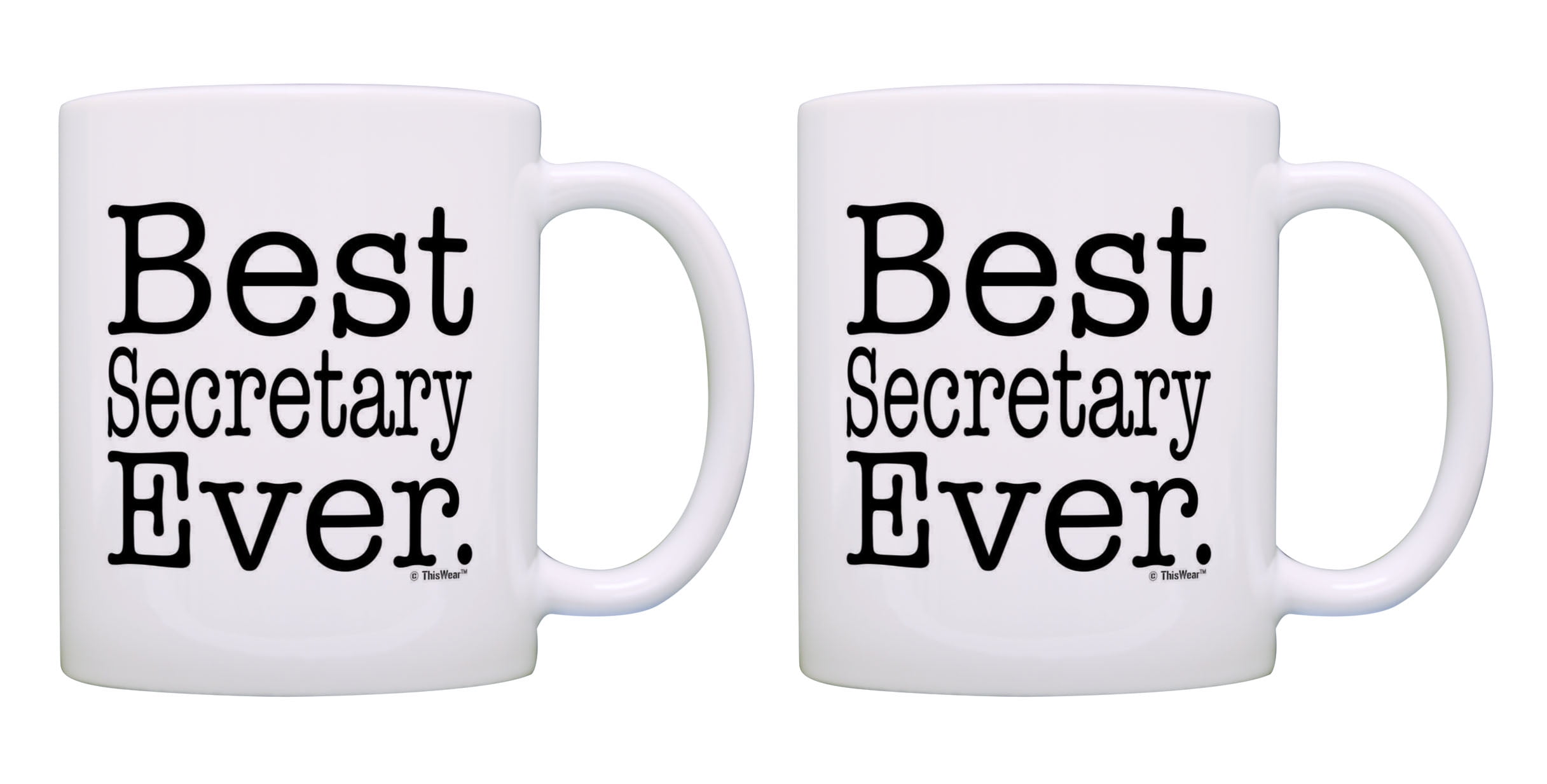ThisWear Secretary Mugs Best Secretary Ever Coffee Mug Set Secretary 11 ...