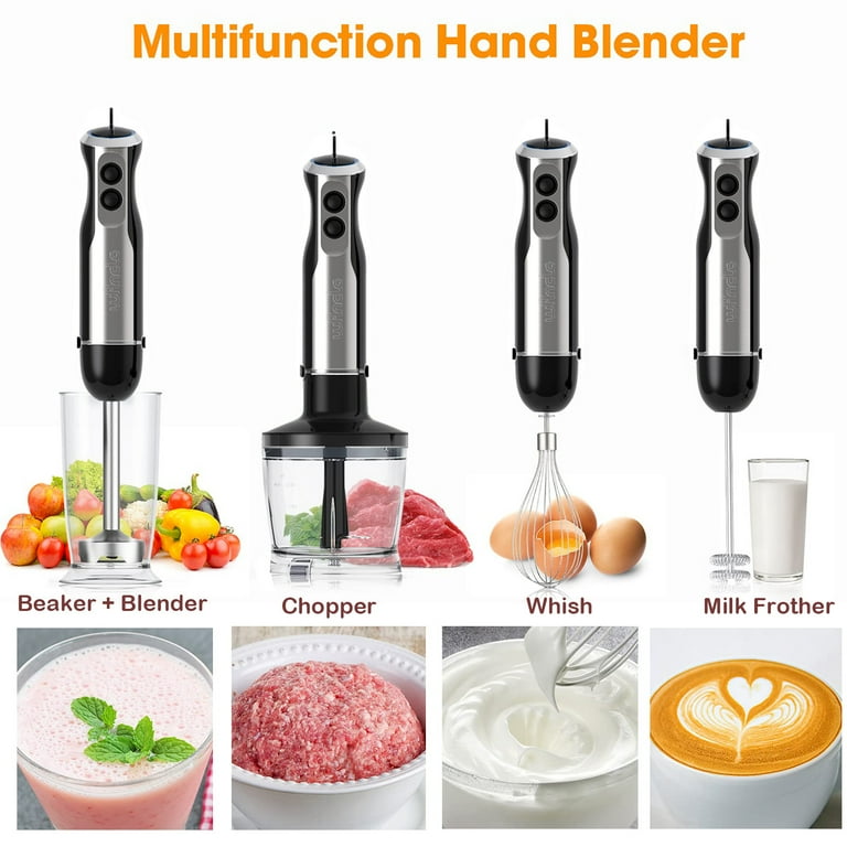 Batidora De Inmersión Puree Blender Vospeed 1000W Immersion Blender - 4 ...