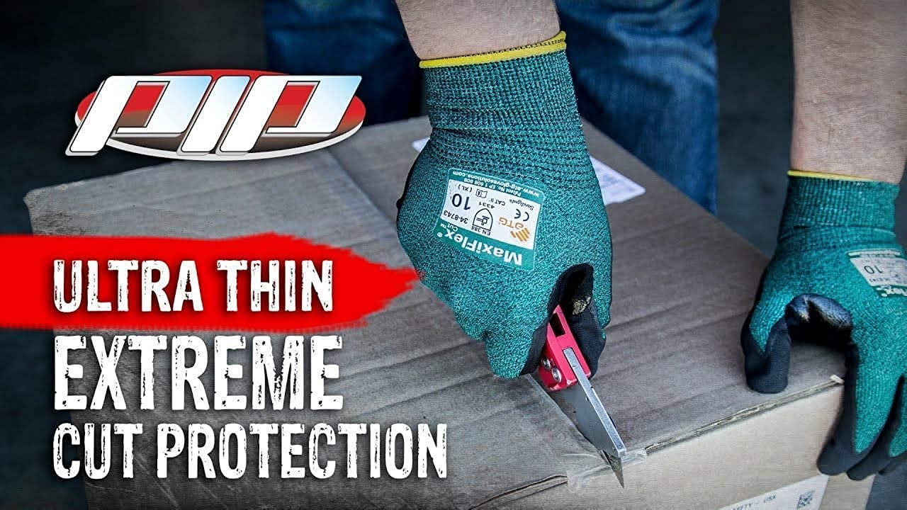 Buy 12 Pack MaxiFlex Cut 34-8743-XL Cut Resistant Nitrile Coated Work ...