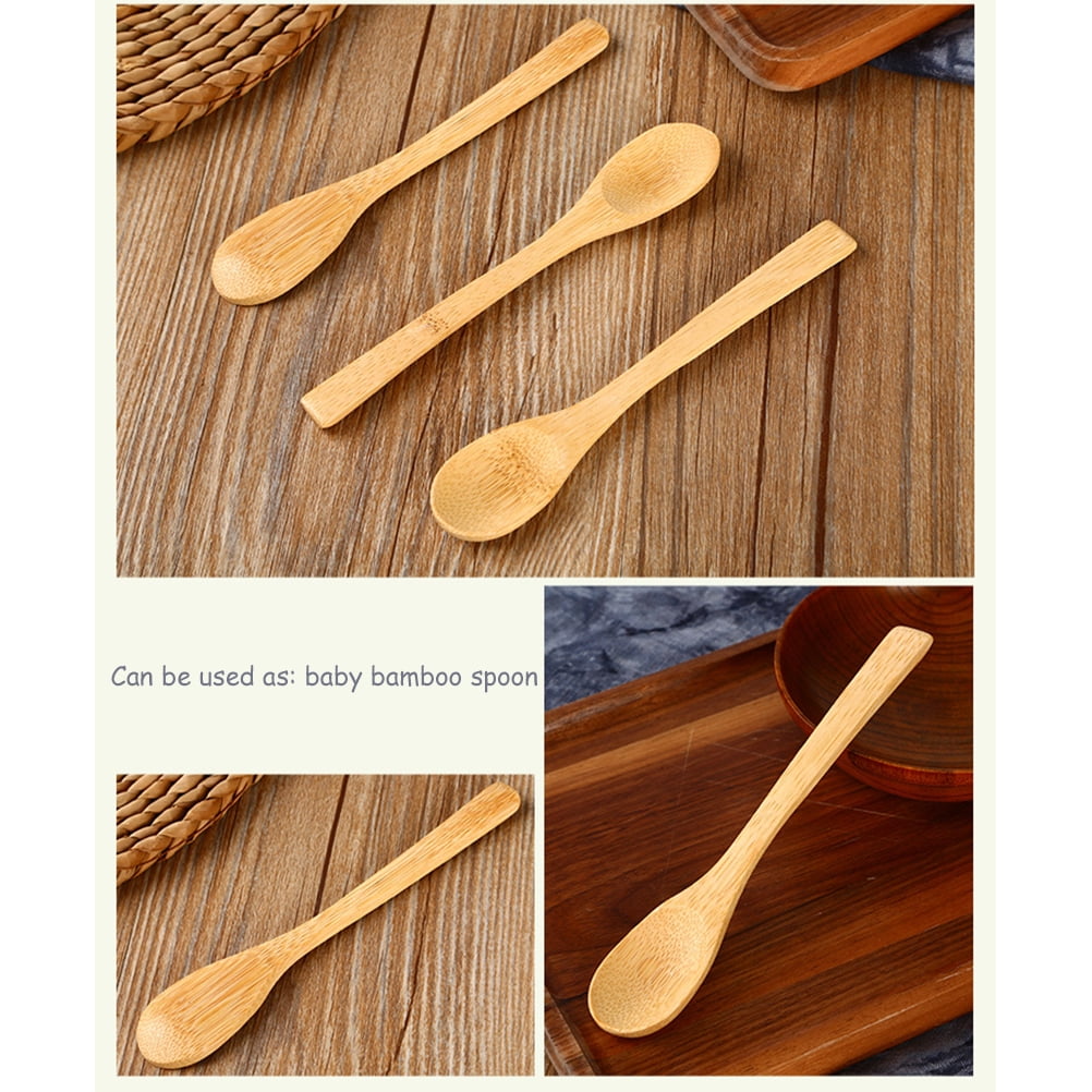 Click here for Dewin Wooden Round Bamboo Spoon Soup Teaspoon Mixi... prices