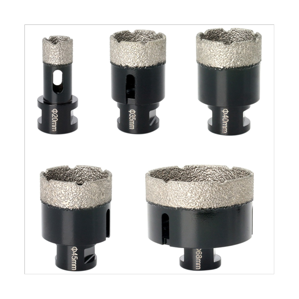 5-Piece Brazed Hole Opener Set Marble Tiles Hole Opener Emery Opening ...