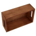Rustic Wood Crate Storage Organizer with Handle - Walmart.com