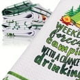 2/4pcs, Camping Theme Hand Towels - Decorative Kitchen and Dish Towels ...