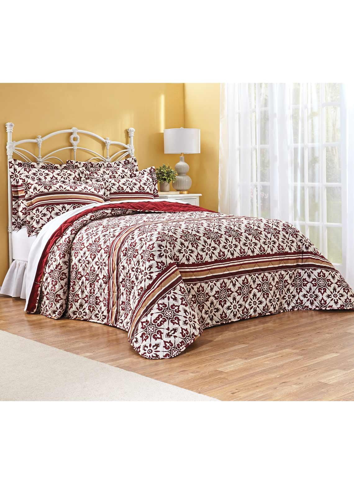Medallion Print Bedspread - Walmart.com