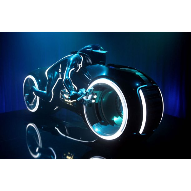 Tron Cycle Movie Poster 12x16 Print on Metal Sign 12in x 16in Multi ...