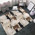 Area Rugs For Living Room Decor - Painted Cartoon Colorful Cute Goat ...