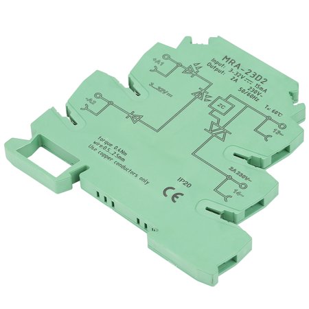 DIN Rail Relay, 6.2mm Solid State DIN Rail Relay Module 3-32VDC With ...