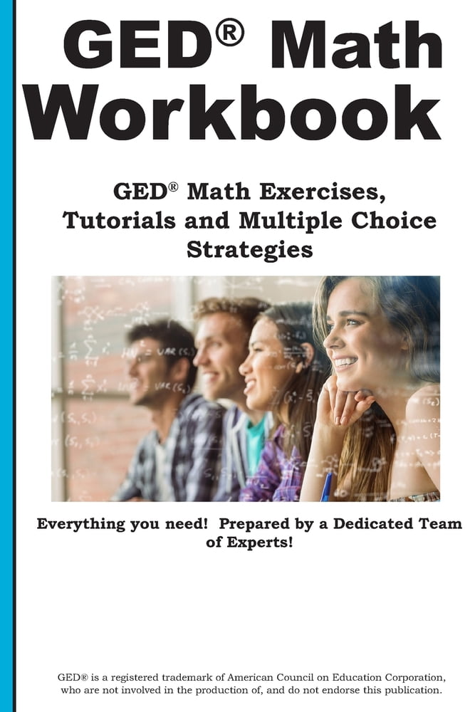 Pre-Owned GED Math Workbook: GED Math Exercises, Tutorials and Multiple ...