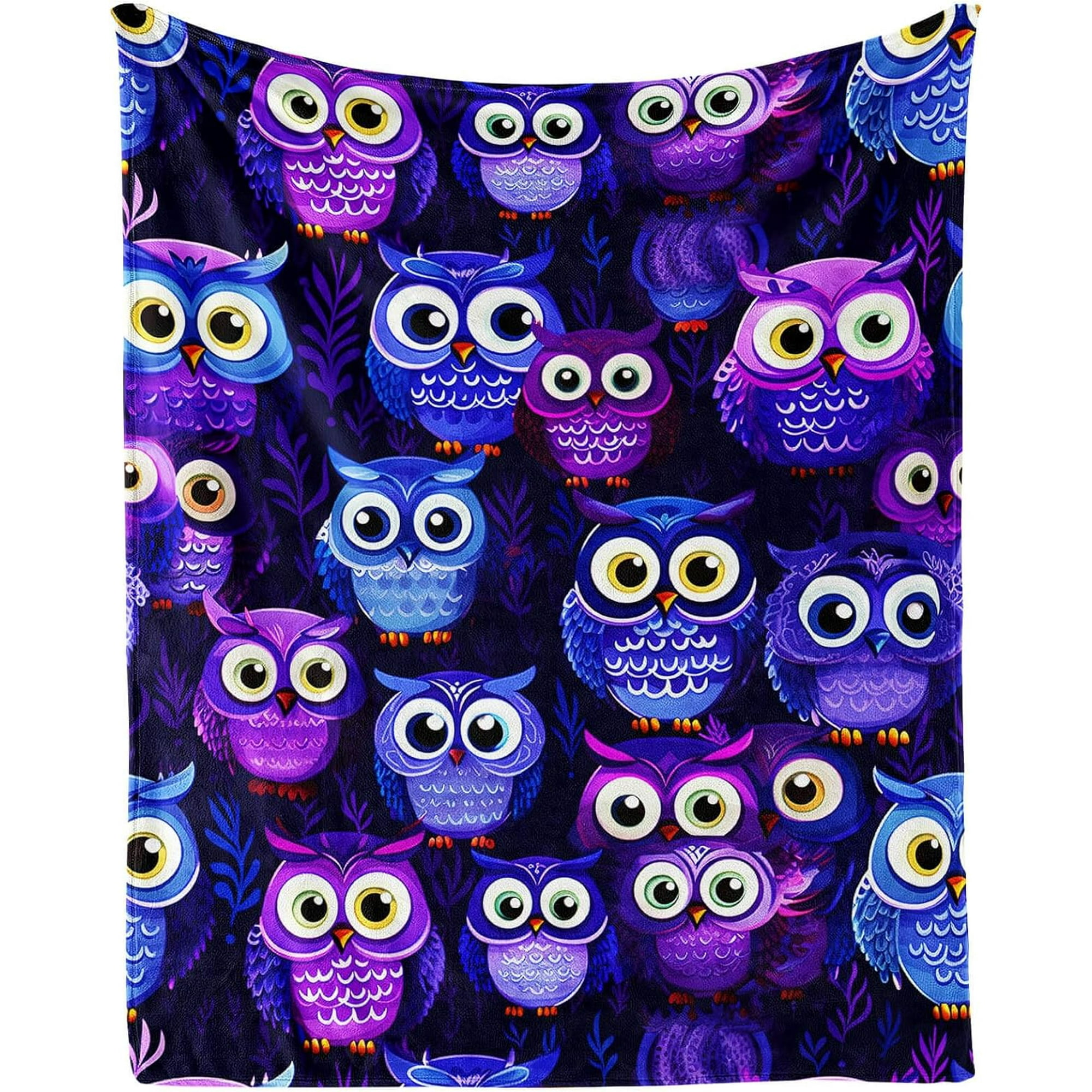 Click here for Kervinter Owl Throw Blanket Flannel Cute Owles The... prices