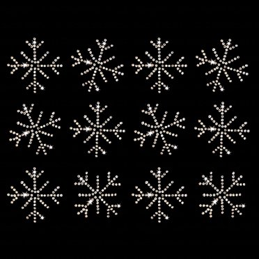 Script Numbers Iron-on Clear Rhinestone Transfer by JCS Rhinestones ...