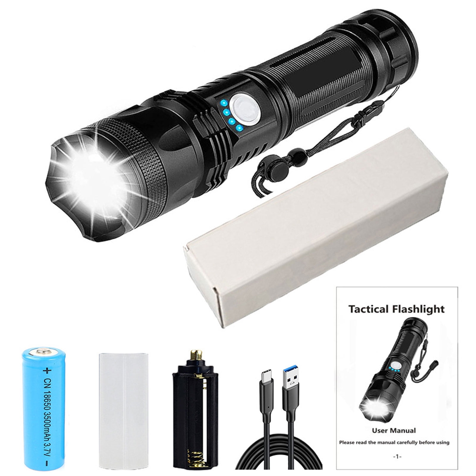Click here for Pepisky Rechargeable Flashlights 90000 High Lumens... prices