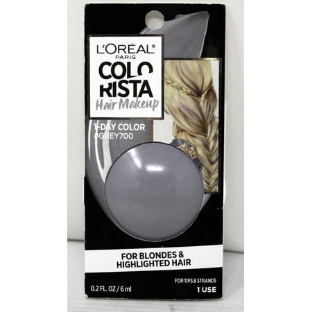Loreal Colo Rista Hair Makeup 1 Day Color Grey700 1 Count - Walmart.ca