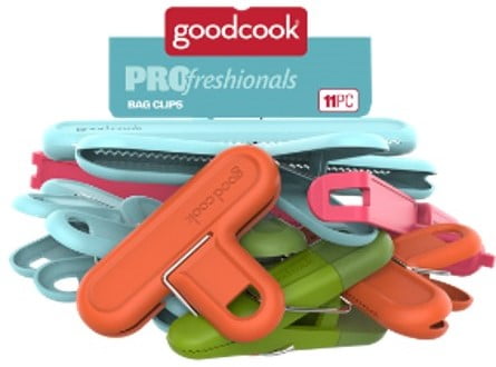 GoodCook PROfreshionals 11-Piece Plastic Bag Clips Set, Multicolor ...