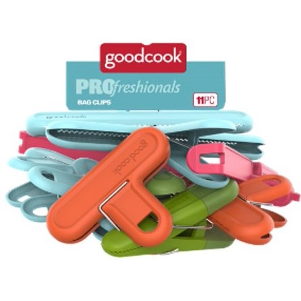GoodCook PROfreshionals 11-Piece Plastic Bag Clips Set, Multicolor ...
