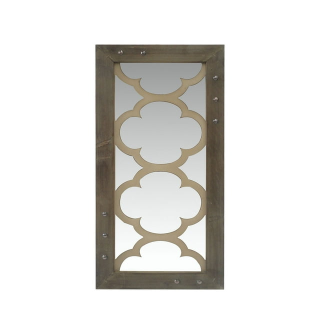 Aged Rectangular Wooden Mirror Frame by Urban Port - Walmart.com